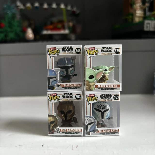 FUNKO BITTY POP! Star Wars The Mandalorian X4 With Grogu And Frog Chase ...