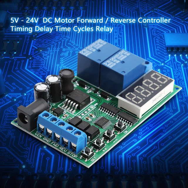 5-24V DC MOTOR Controller Forward Reverse High Current Control Board ...