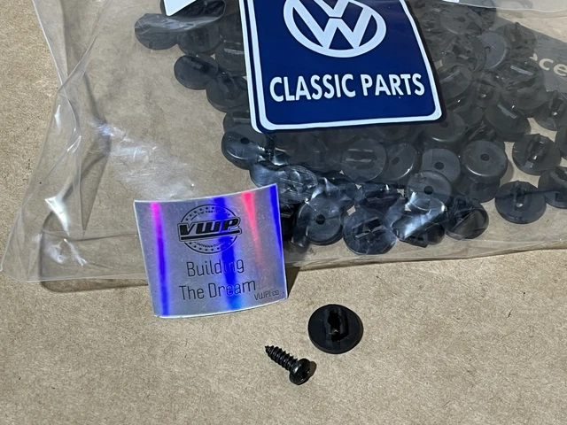 VW GOLF MK2 Twin Headlight Radiator Grill Fixing Screw Bolt with Clip ...