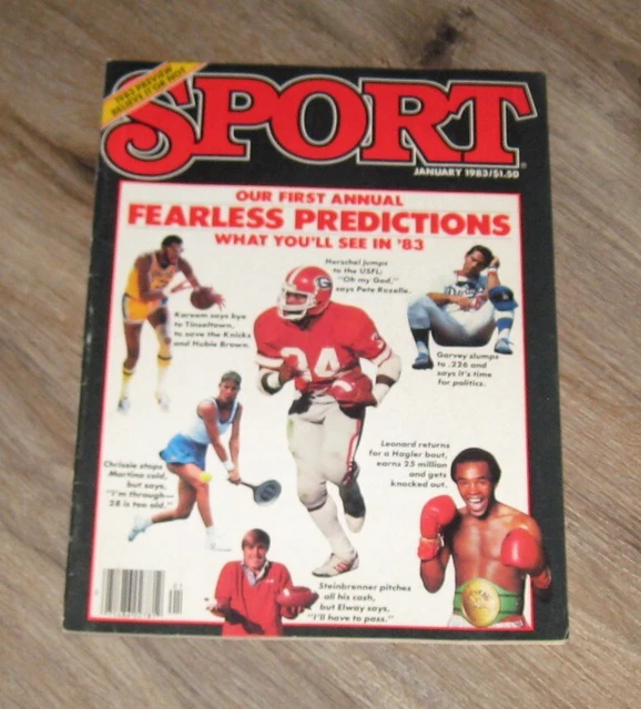 SPORT MAGAZINE 1983 Herschel Walker CHRIS EVERT Steve Garvey SUGAR Ray ...