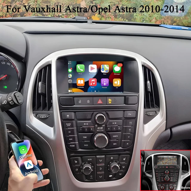 ANDROID 14 APPLE CarPlay Car Stereo Head Unit For Opel Astra J Vauxhall ...