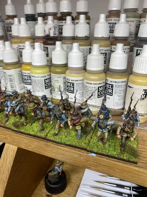 28MM ACW PERRY’S Plastic Confederate Virginian Infantry X 24 £78.72 ...