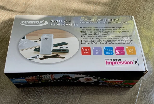 ZENNOX SLIDE SCANNER Convert 35mm Negative Film & Slide to Digital USB ...
