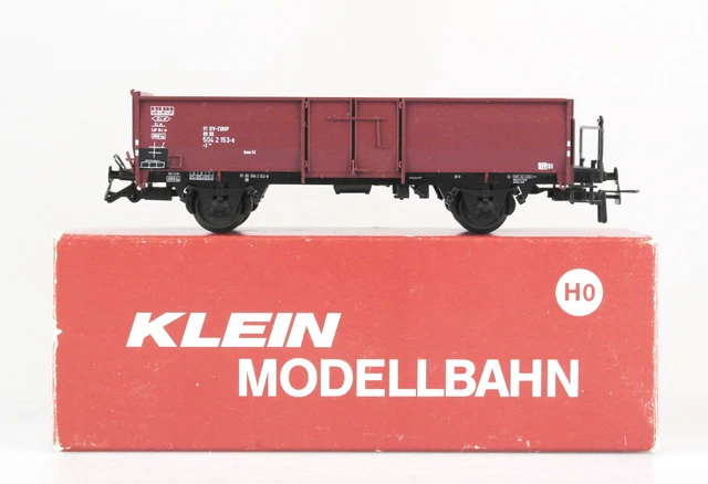 KLEIN MODELLBAHN 3073 Spur H0 offener Güterwagen Omm52, DB, Ep.IV, OVP ...