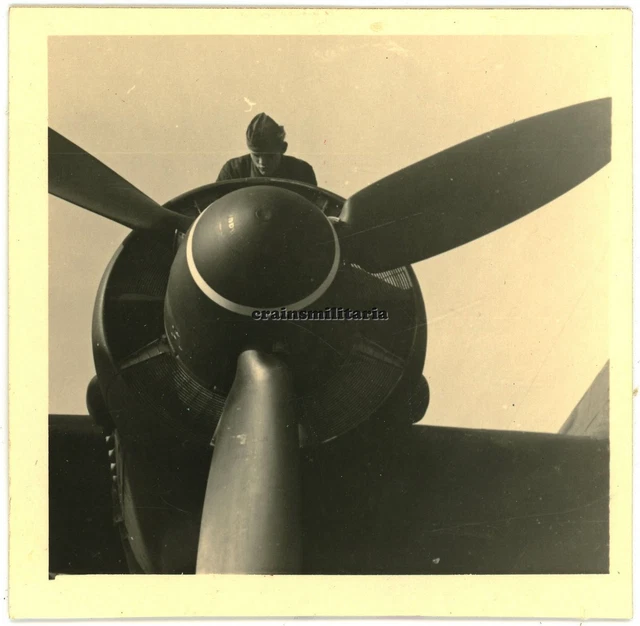 ORIG. FOTO JUNKERS Ju 88 Flugzeug Propeller KG3 Flugplatz ISTRES ...