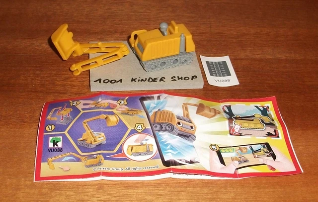 KINDER VU 88 Vu088 Baufharzeuge Bagger + Bpz 10.2020 EUR 1,35 - PicClick FR