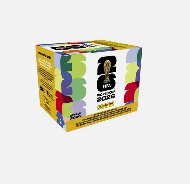 PANINI FIFA WORLD Cup 2026 Official Sticker 50-Pack Box Gold Limited ...