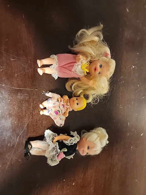 VTG '94 KELLY Barbie Baby Sister Jointed Blonde, '73 Baby Krissy, '94 ...