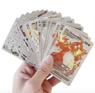 POKEMON SILVER CARD Single Mystery.! Pikachu Charizard ART CARDS ex, gx ...