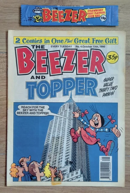BEEZER AND TOPPER #4 WITH FREE GIFT McCOWANS BEEZER CHEW BAR WRAPPER ...