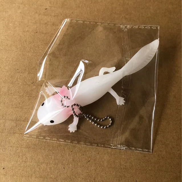 AXOLOTL KEYCHAIN KAWAII Newt Salamander Baby Fish Kneading Toy ...
