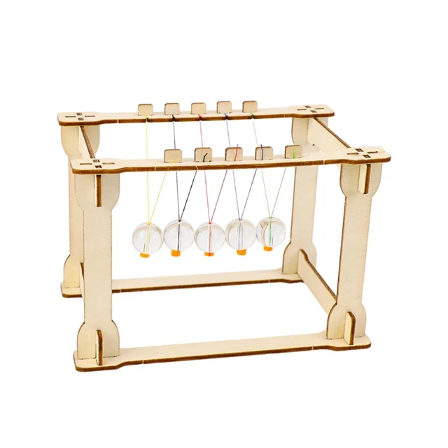 NEWTON'S CRADLE DIY Science Experiment Toy Desk Toy Kids Craft Set ...