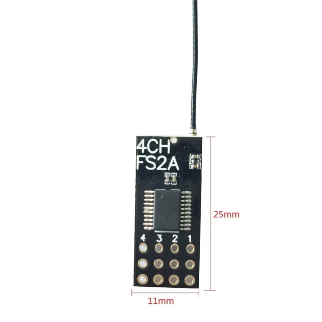 FS2A 4CH AFHDS 2A Mini Compatible Receiver PWM for Flysky i6 i6X i6S ...