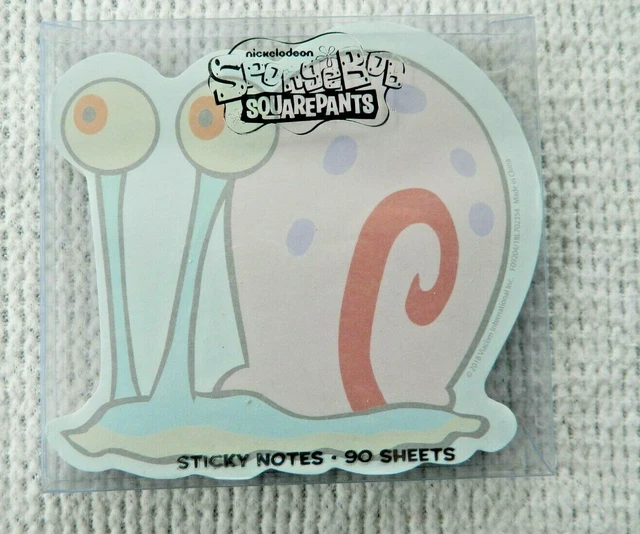 SPONGEBOB SQUAREPANTS GARY Sticky Notes Pad Nickelodeon 90 Sheets $7.28 ...