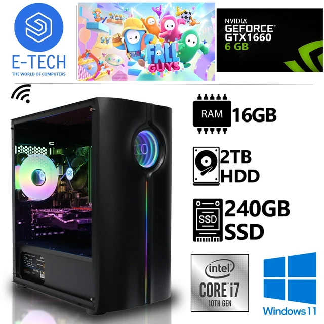PC DA GIOCO Core i7 10700F - 16gb ram / 240 ssd + disco rigido 2tb ...