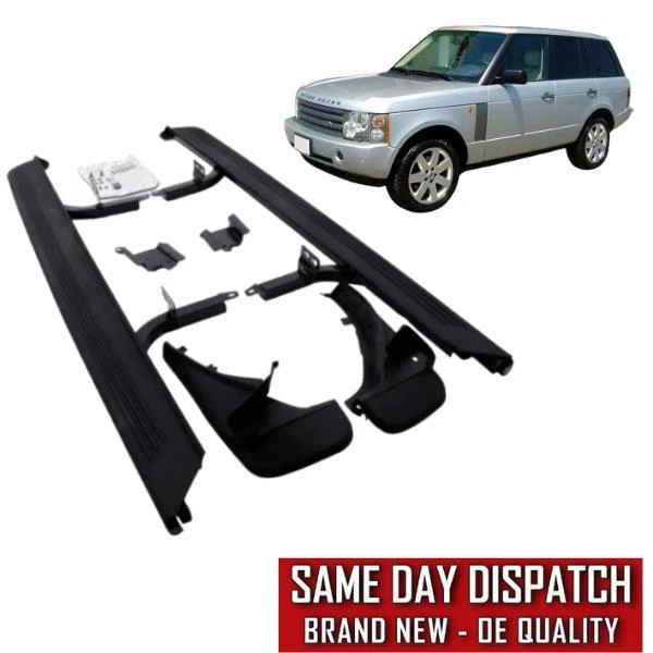 RANGE ROVER L322 Vogue, New Side Steps Running Boards & Mudflaps Kit ...