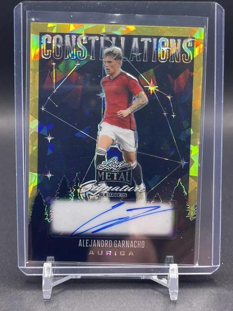 2024 LEAF SIGNATURE Series Alejandro Garnacho Constellation Crystals ...