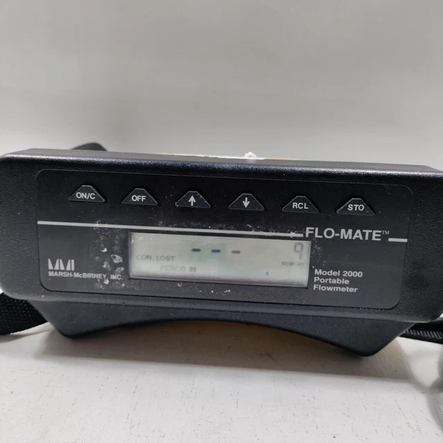 MARSH MCBIRNEY MODEL No. 2000 Flo-Mate Portable Flowmeter Unit $390.95 ...