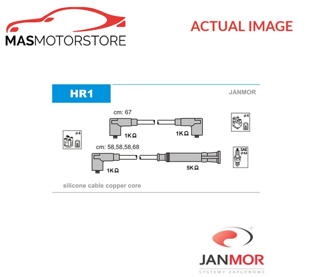 IGNITION CABLE SET Leads Kit Janmor Hr1 P New Oe Replacement £46.95 ...