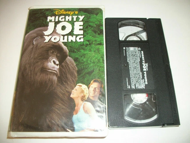 MIGHTY JOE YOUNG Walt Disney VHS Video BIG GORILLA Charlize Theron Bill ...