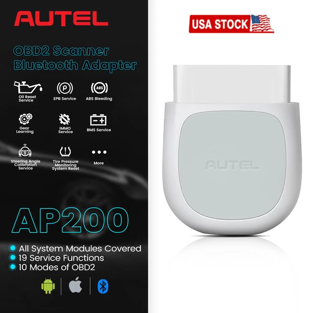 AUTEL MAXIAP AP200 Bluetooth OBD2 Scanner All System Car Diagnostic ...