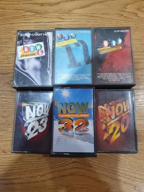 NOW THATS WHAT I Call Music Vintage Retro Cassette Tapes Bundle 6 12 13 ...