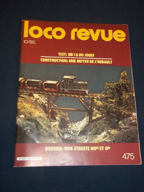 LOCO REVUE, NO 475 (1985) MODELISME FERROVIAIRE / TRAIN / MAQUETTE ...