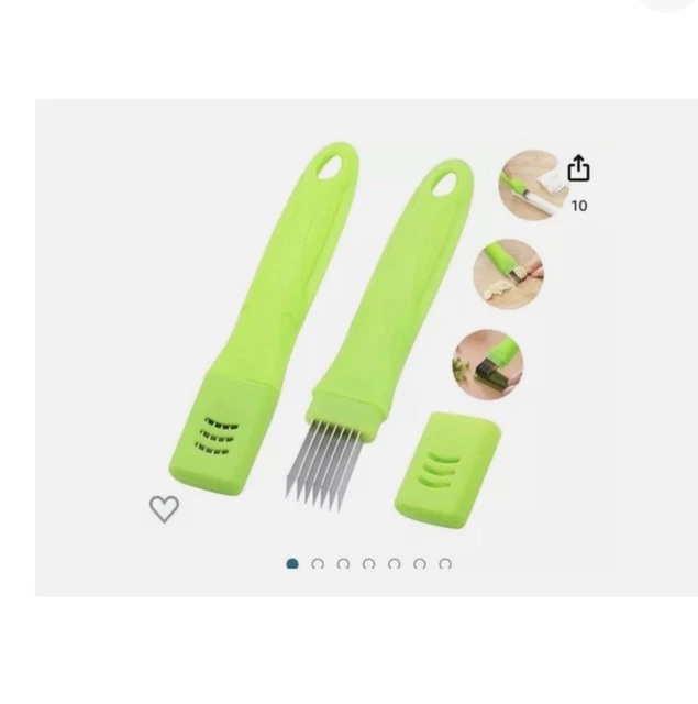 2PCS KITCHEN STAINLESS Scallion Spring Onion Vegetable Shredder Slicer ...