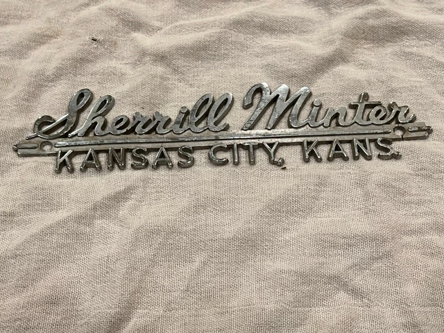 SHERRILL MINTER KC MO Camion Emblème Ornement Badge Moulage Bord ...