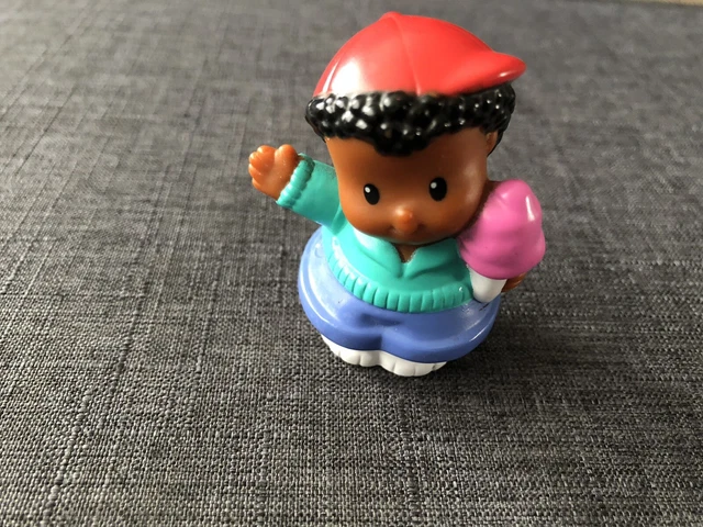 FISHER PRICE LITTLE People Michael With Ice Cream Cone, Red Cap, And ...