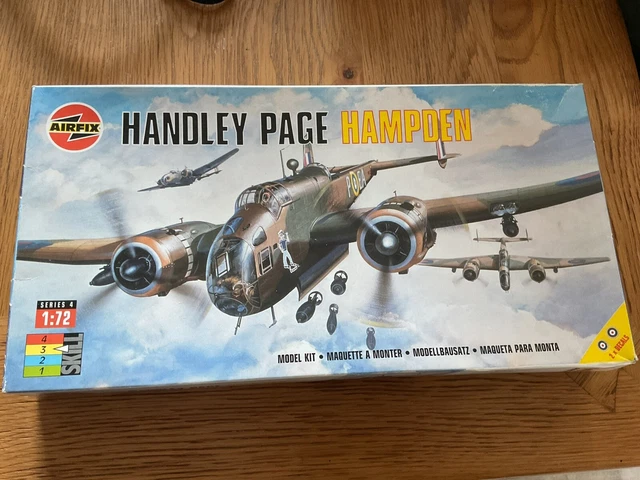 AIRFIX 04011 HANDLEY Page Hampden 1/72 Scale Plane Model Kit New Boxed ...