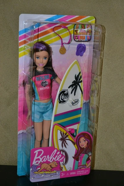 BRAND NEW BARBIE Doll Dreamhouse Adventures Skipper Surf Champion Set ...