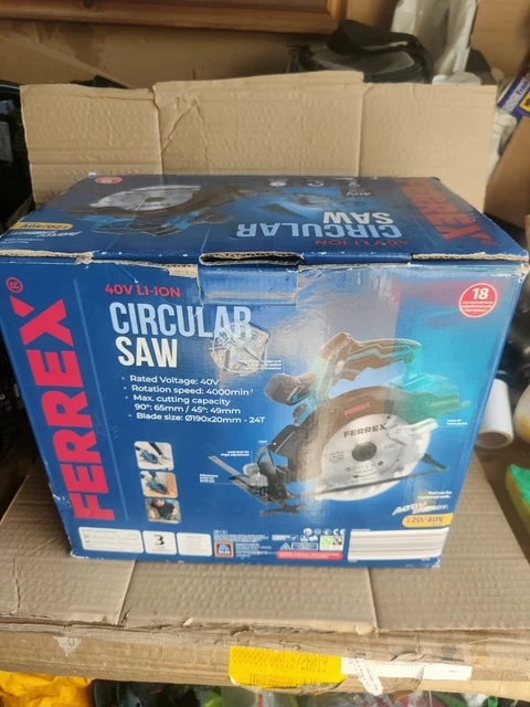 FERREX 40V CIRCULAR Saw Cordless 2025 Bare Machine £51.99 - PicClick UK