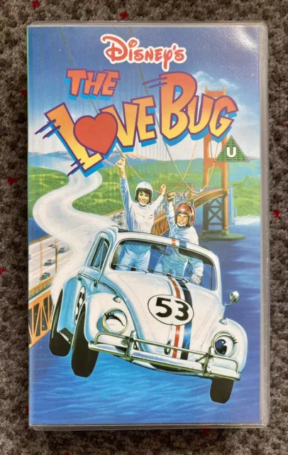 Vintage Walt Disney Vhs The Love Bug Herbie Dean Jones Michele