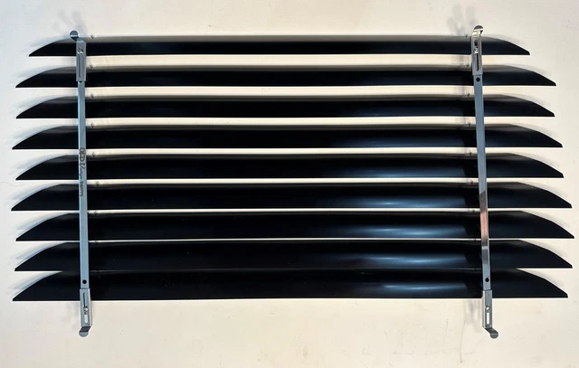 VW VOLKSWAGEN BEETLE Bug Rear Window Venetian Blinds Fixed Slats Black ...