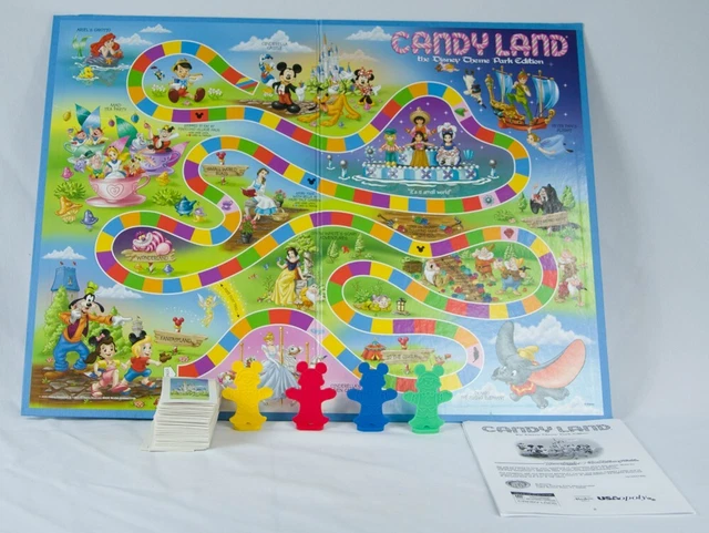 DISNEY CANDY LAND Theme Park Edition Board Game Hasbro Milton Bradley ...