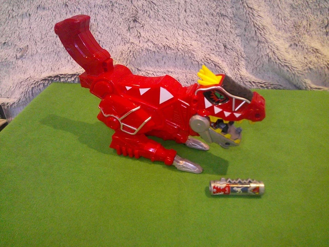 POWER RANGERS DINO Charge Red Morpher Gun With T Rex Energem Charger no ...