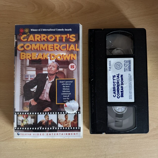CARROTTS COMMERCIAL BREAKDOWN VHS Video, Comedy Adverts, Jasper Carrott ...