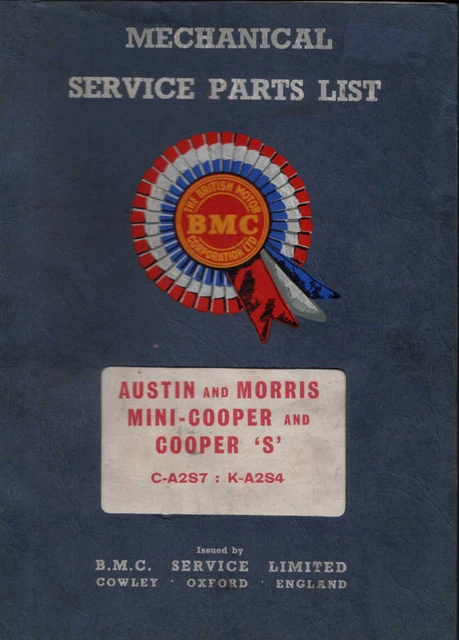 BMC BL AUSTIN Mini Cooper & S mk1 Archive Works ST Halda EUR 8,04 ...