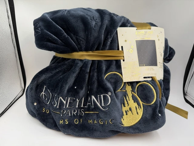 DISNEYLAND PARIS DLP Castle 30 Years Of Magic Anniversary Throw 160cm x ...