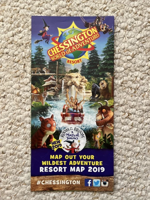 CHESSINGTON WORLD OF Adventure Resort Guide Map 2019 Merlin ...