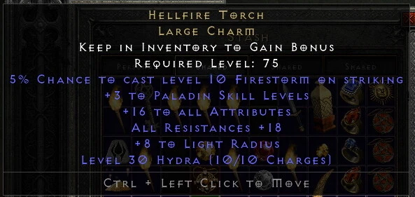 PALADIN HELLFIRE TORCH - Diablo 2 Resurrected D2R Softcore PC Pal 16-18 ...