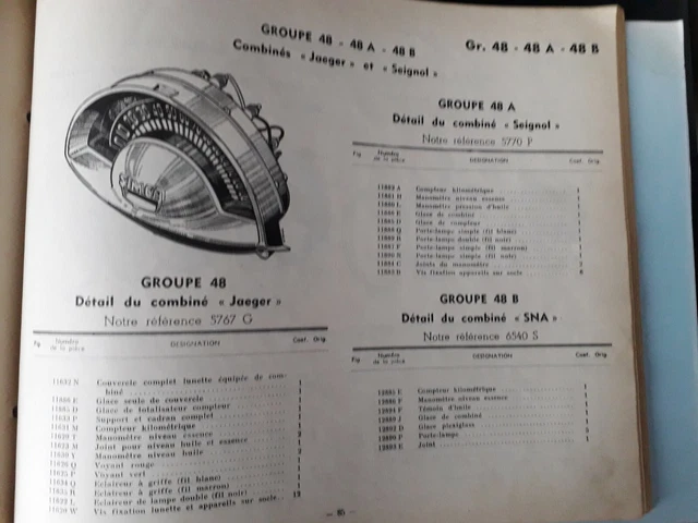 CATALOGUES DE PIECES Detachees Simca Aronde EUR 40,00 - PicClick FR