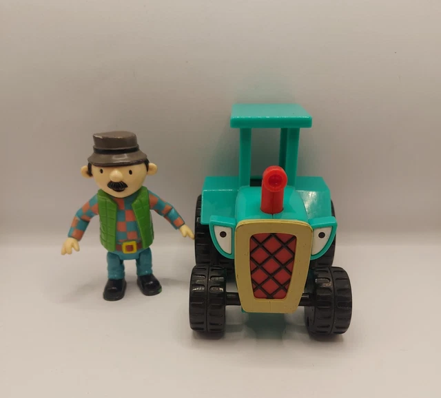 BOB THE BUILDER Travis The Tractor Friction Powered Vehicle & Farmer ...