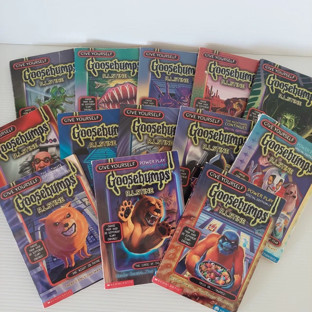 GIVE YOURSELF GOOSEBUMPS Books R L Stine Vintage 90s Black and Special ...