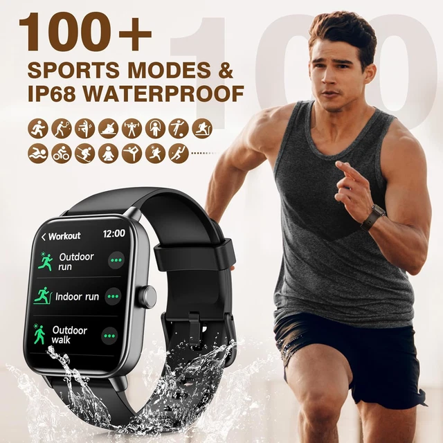 SMART WATCH FOR Men Answer/Make call & Alexa Built-in, 1.8" Fitness ...