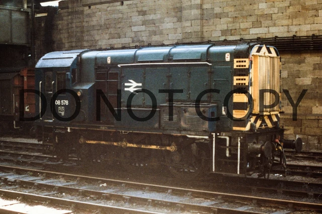 UK DIESEL TRAIN Railway Photograph Of Class 08 08578 Loco. Rm08-172 £1. ...