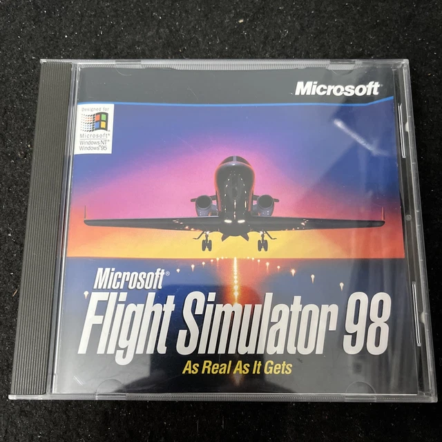 MICROSOFT FLIGHT SIMULATOR 98 (PC, 1997) Personal Computer Flying Video ...