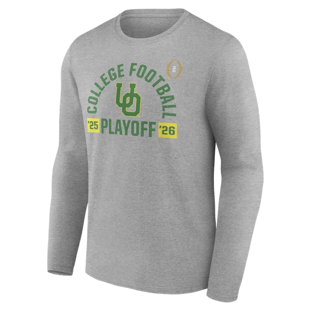 MEN'S HEATHER GRAY Oregon Ducks 2025-26 College Football Playoff ...