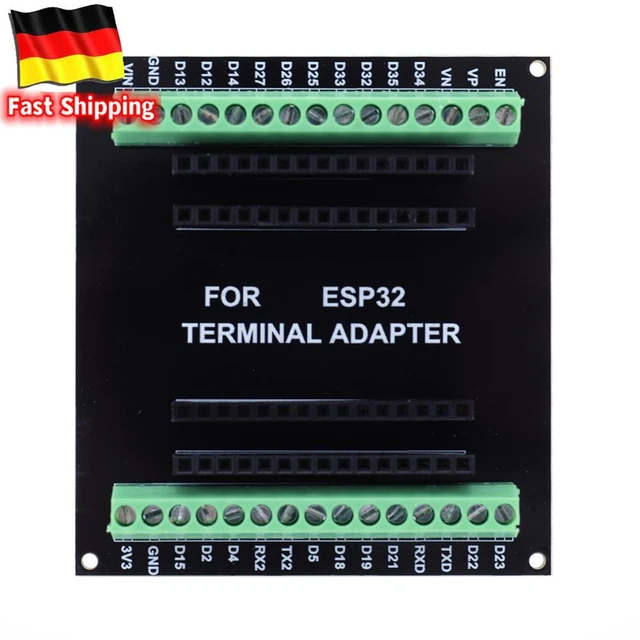 SCHEDA BREAKOUT ESP32 CP2102 NodeMCU-32S Lua 30 pin GPIO 1 in 2 modulo ...